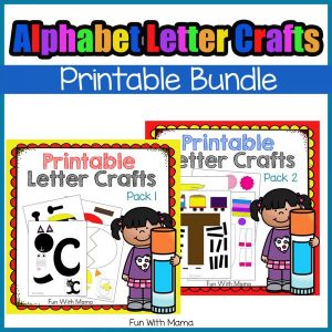 Printable Letter Crafts Pack 1 - Fun with Mama Shop
