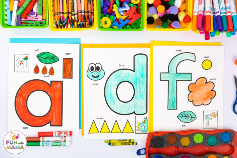 Alphabet Letter Craft Activities Bundle - Fun with Mama Shop