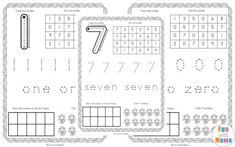 Number Activities + Worksheets Pack - Fun with Mama Shop