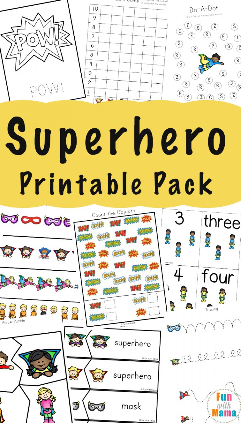 Superhero Activities Pack - Fun with Mama Shop