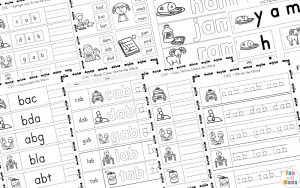 CVC Short A Worksheets and Activities - Fun with Mama Shop