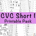 CVC Short I Worksheets + Activities - Fun with Mama Shop