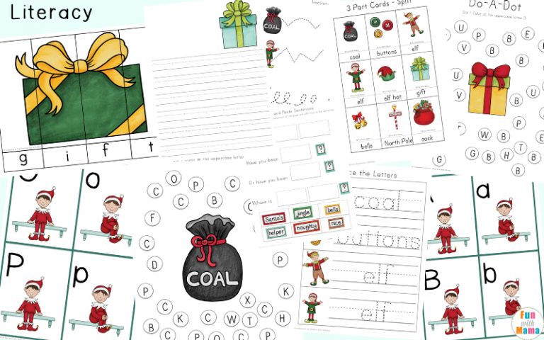 Elf Worksheets + Activities - Fun with Mama Shop