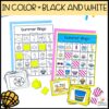 Summer Bingo Game for kids - Fun with Mama Shop