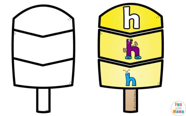 Alphabet Matching Popsicles - Fun with Mama Shop