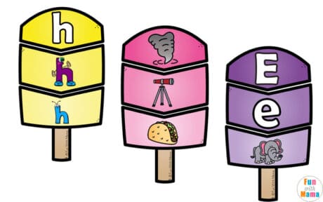 Alphabet Matching Popsicles - Fun with Mama Shop