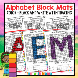 Alphabet Block Mats Lego - Fun with Mama Shop