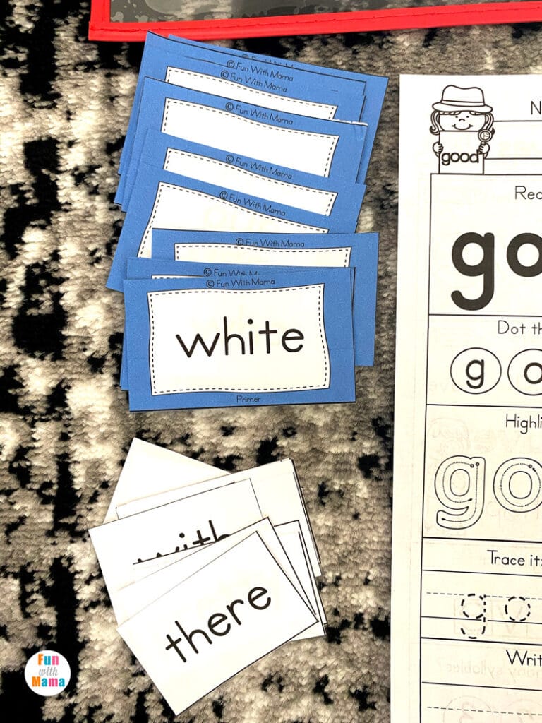 Sight Word Activity Sheets - Worksheet Bundle - Fun with Mama Shop