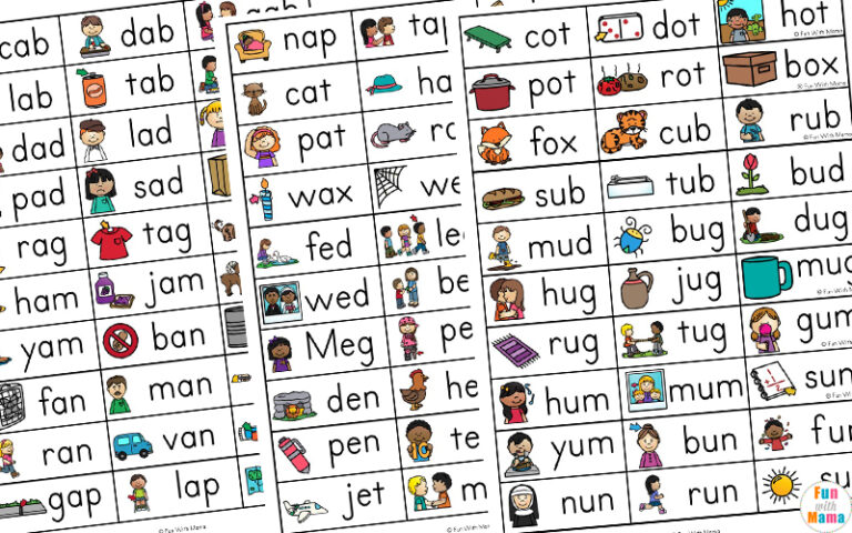 Summer CVC Word Building - Fun with Mama Shop