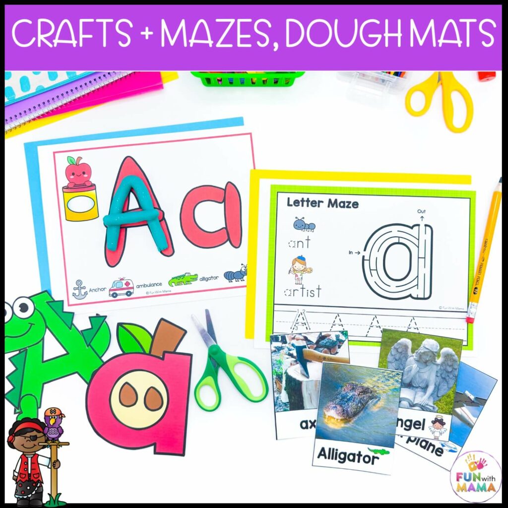 Letter A Activities - Fun with Mama Shop