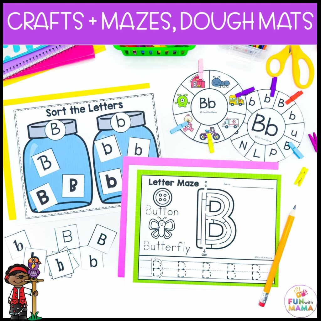 Letter B Activities - Fun with Mama Shop
