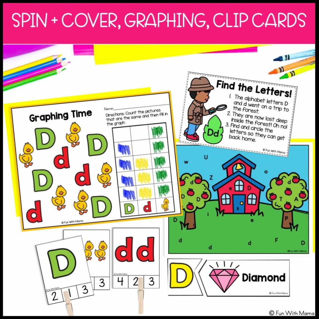 Letter D Activities - Fun with Mama Shop