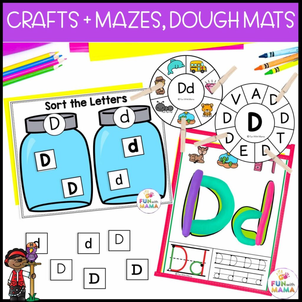 Letter D Activities - Fun with Mama Shop