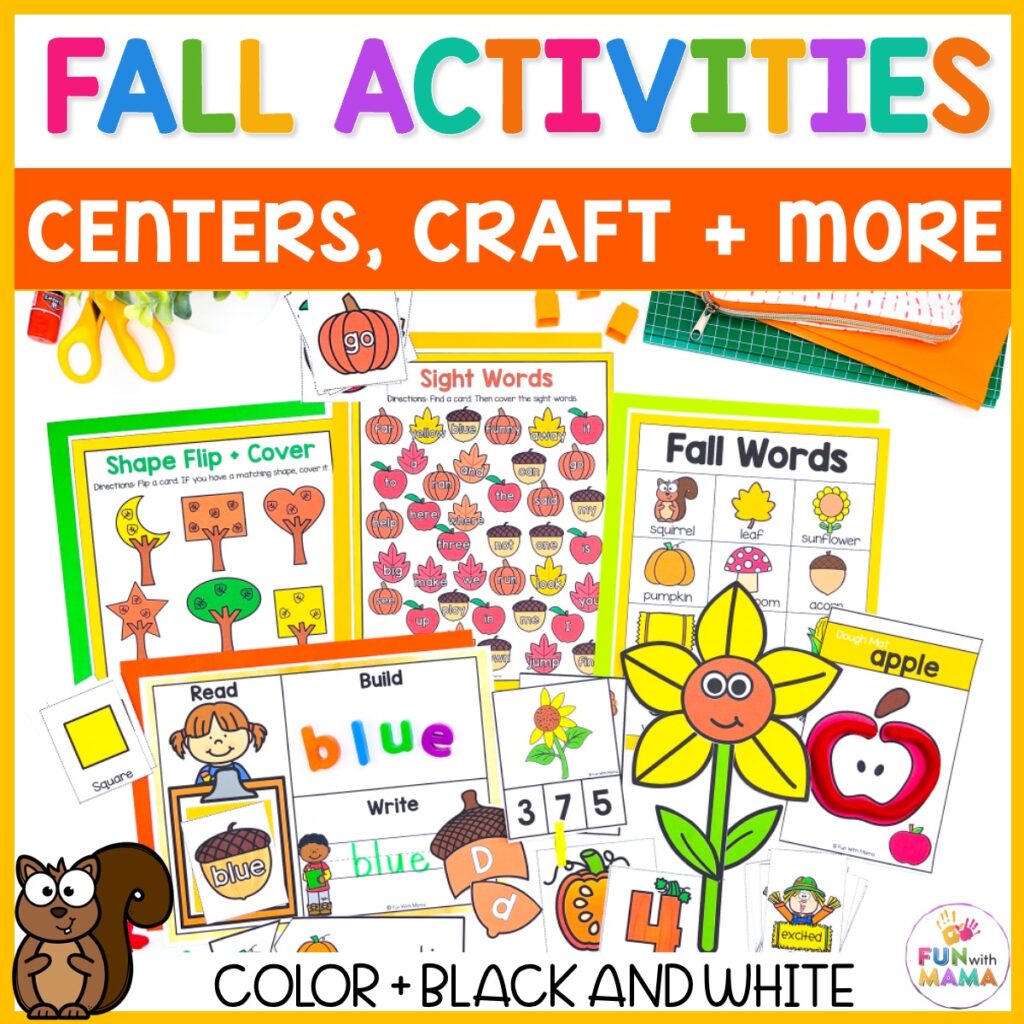 Fall Activities Pack - Fun with Mama Shop