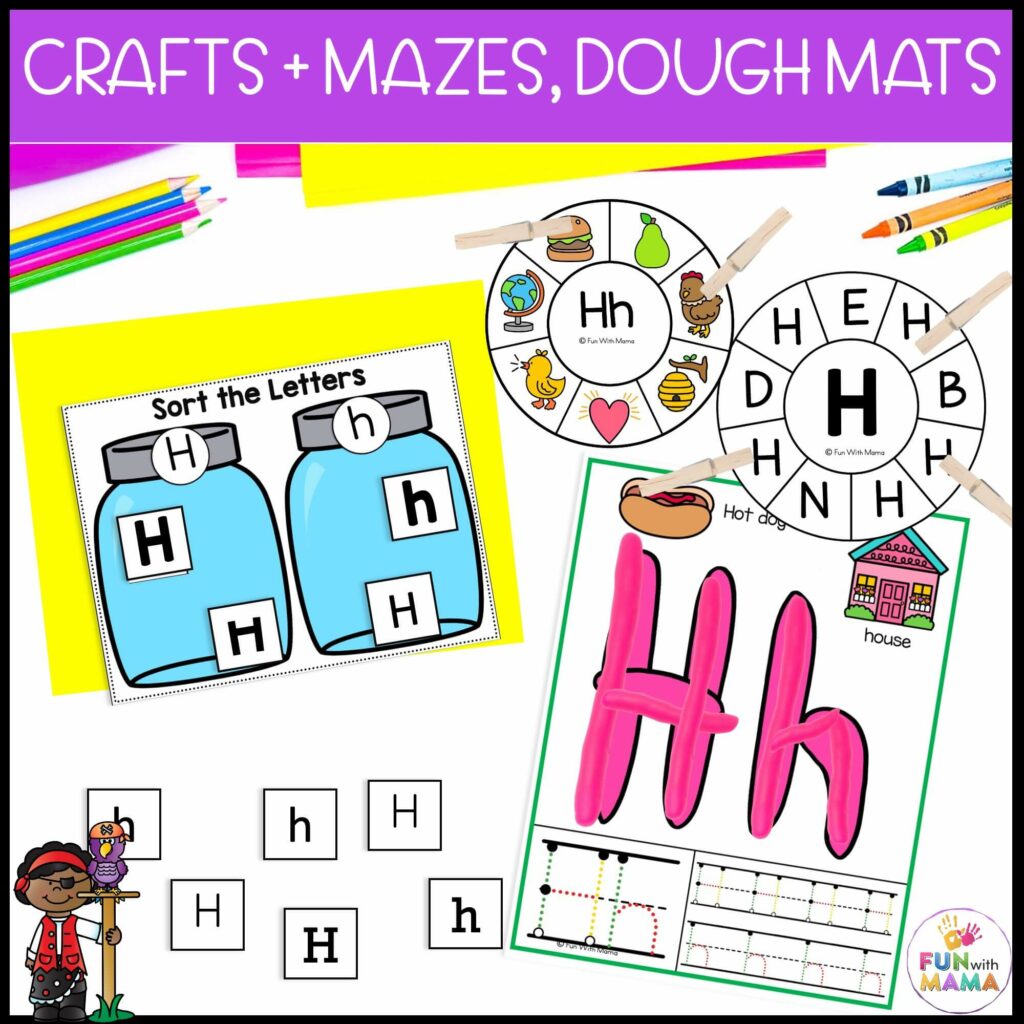 Letter H Activities Pack - Fun with Mama Shop
