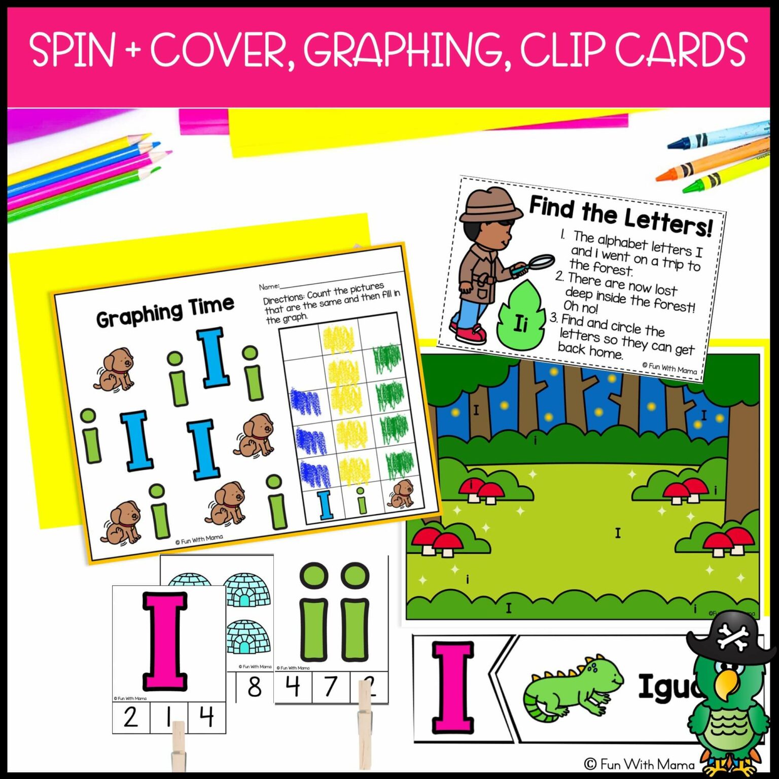 Letter I Activities - Fun with Mama Shop