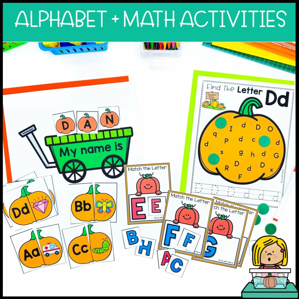 Pumpkin Activities Pack, Life Cycle, And Worksheets - Fun with Mama Shop