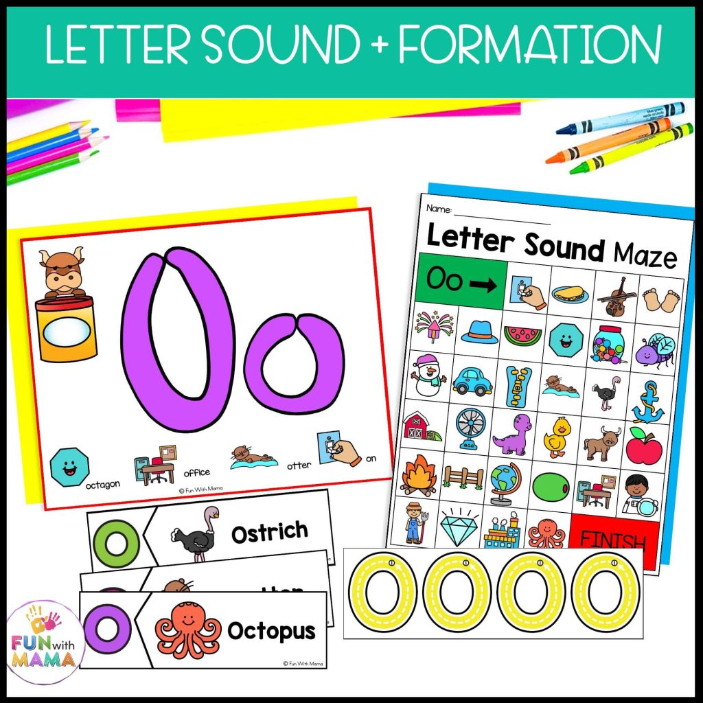 Letter O Activities + Worksheets Pack - Fun with Mama Shop