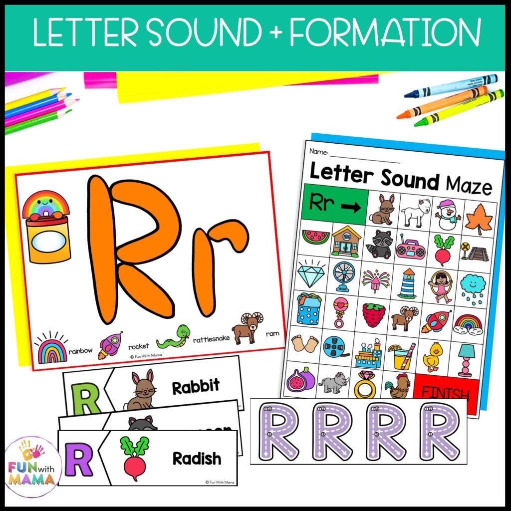 Letter R Activities + Worksheets Pack - Fun with Mama Shop