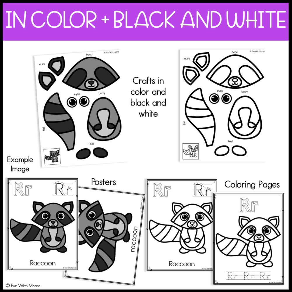 Raccoon Craft - Fun with Mama Shop
