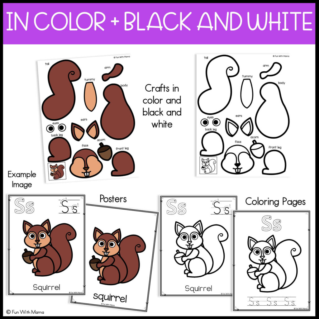 Squirrel Craft - Fun with Mama Shop