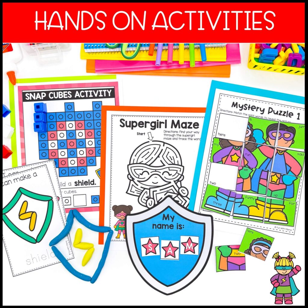 Superhero Activities Packet - Fun with Mama Shop